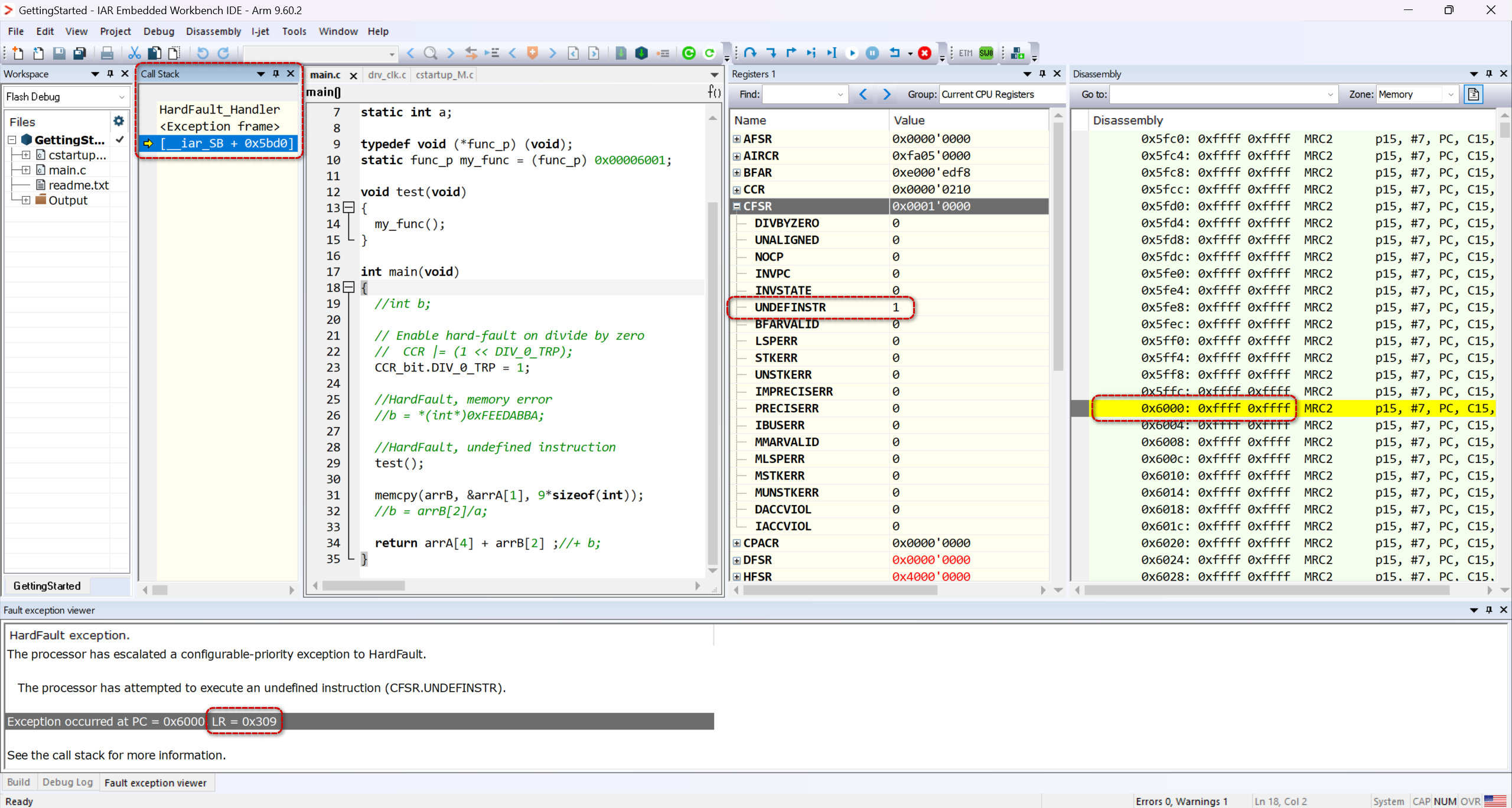 Debugging A Hardfault On Cortex M